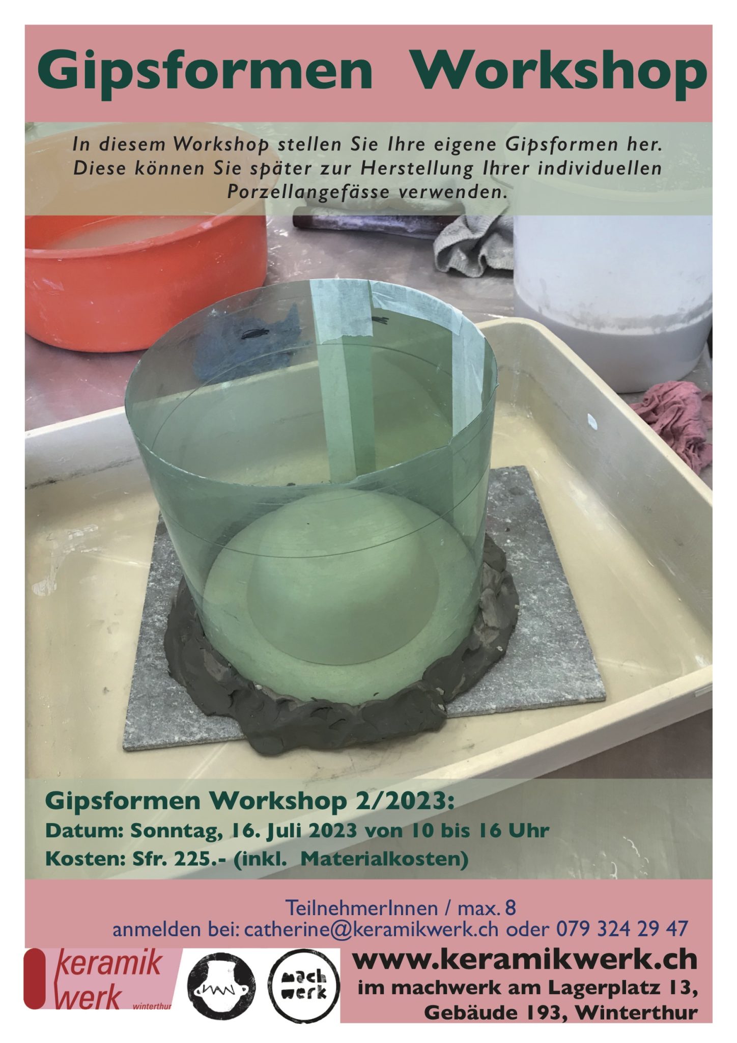 Porzellan giessen & Gipsformen herstellen – KeramikWerk